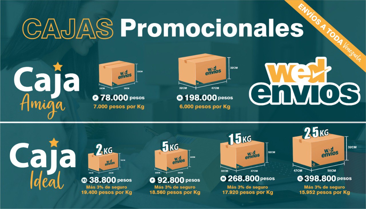 WedEnvios - Cajas Promocionales